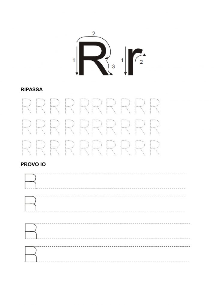 SCRITTURA "R" | Blog di Maestra Mile