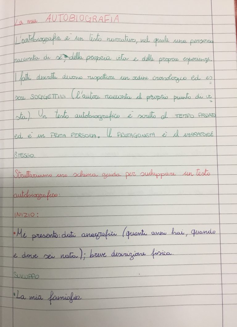 TESTO BIOGRAFICO E AUTOBIOGRAFICO | Blog di Maestra Mile