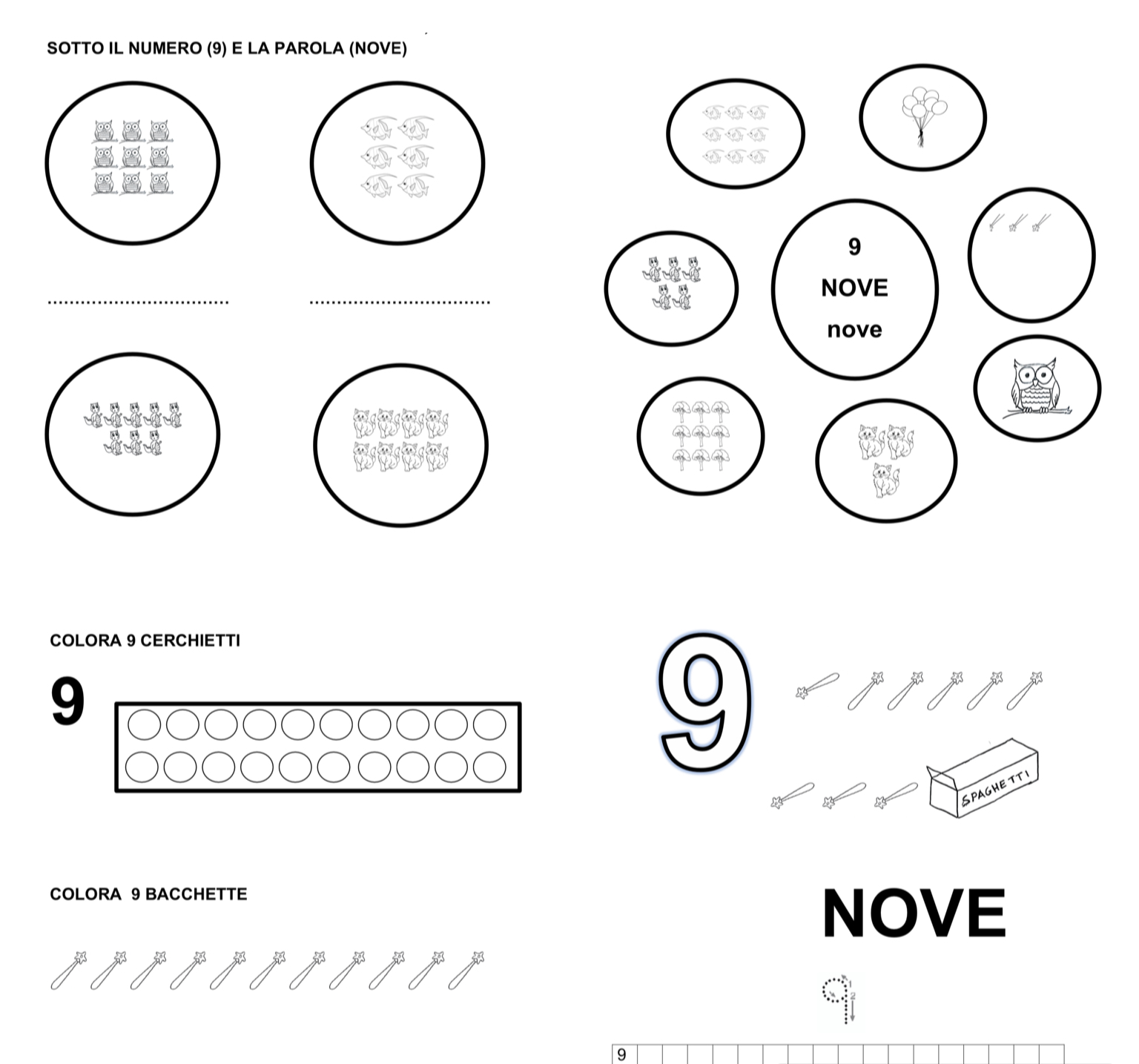 I NUMERI “IL NUMERO 9” | Blog di Maestra Mile