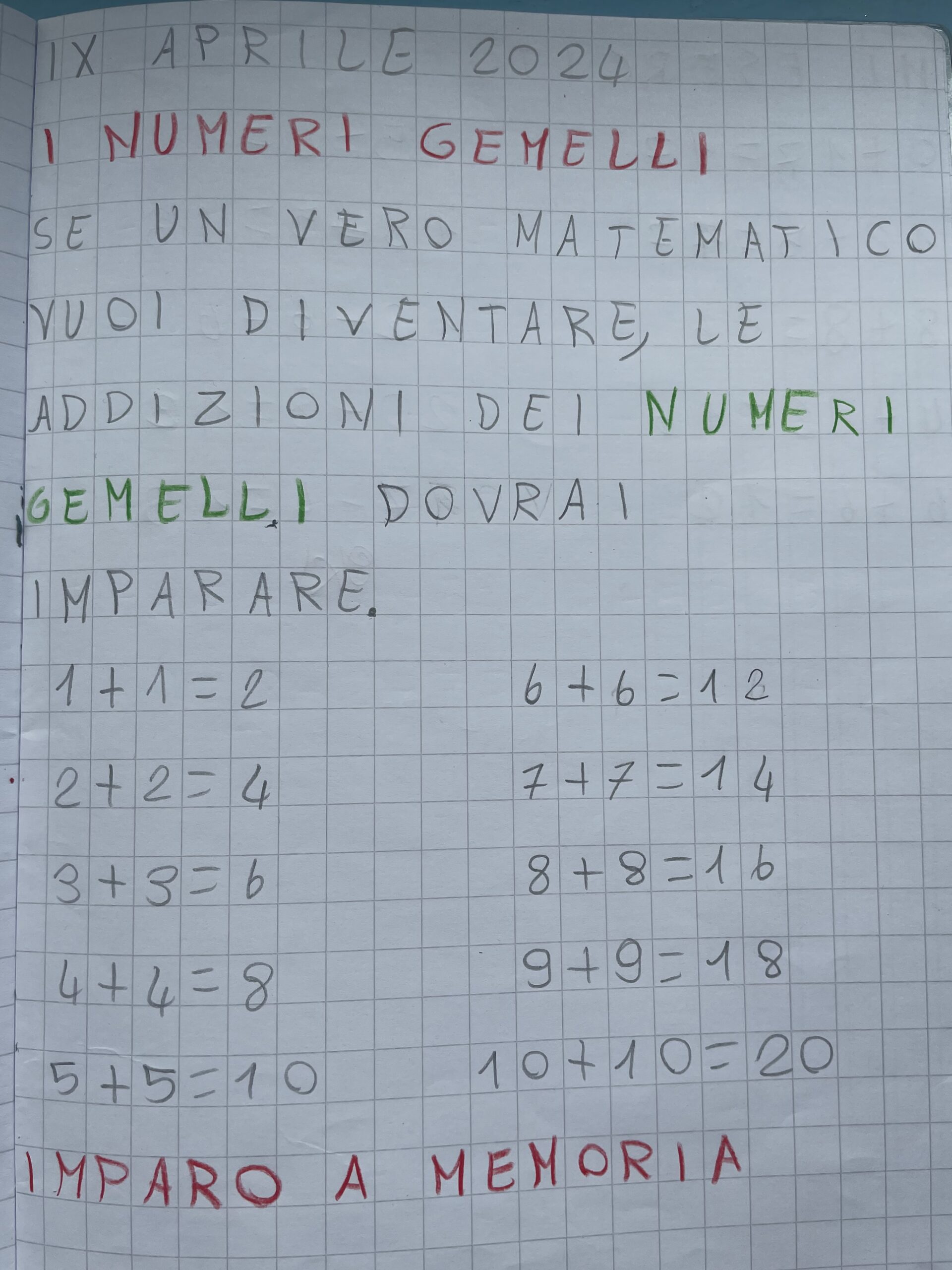 I NUMERI GEMELLI | Blog di Maestra Mile